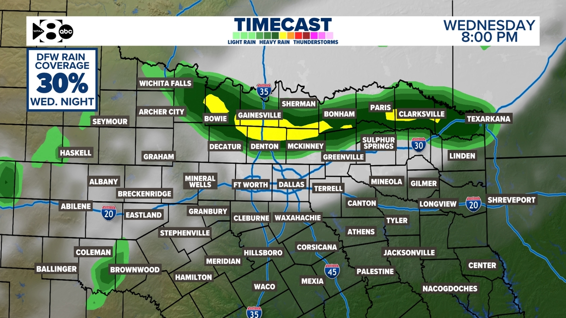 DFW RAIN TIMELINE | wfaa.com