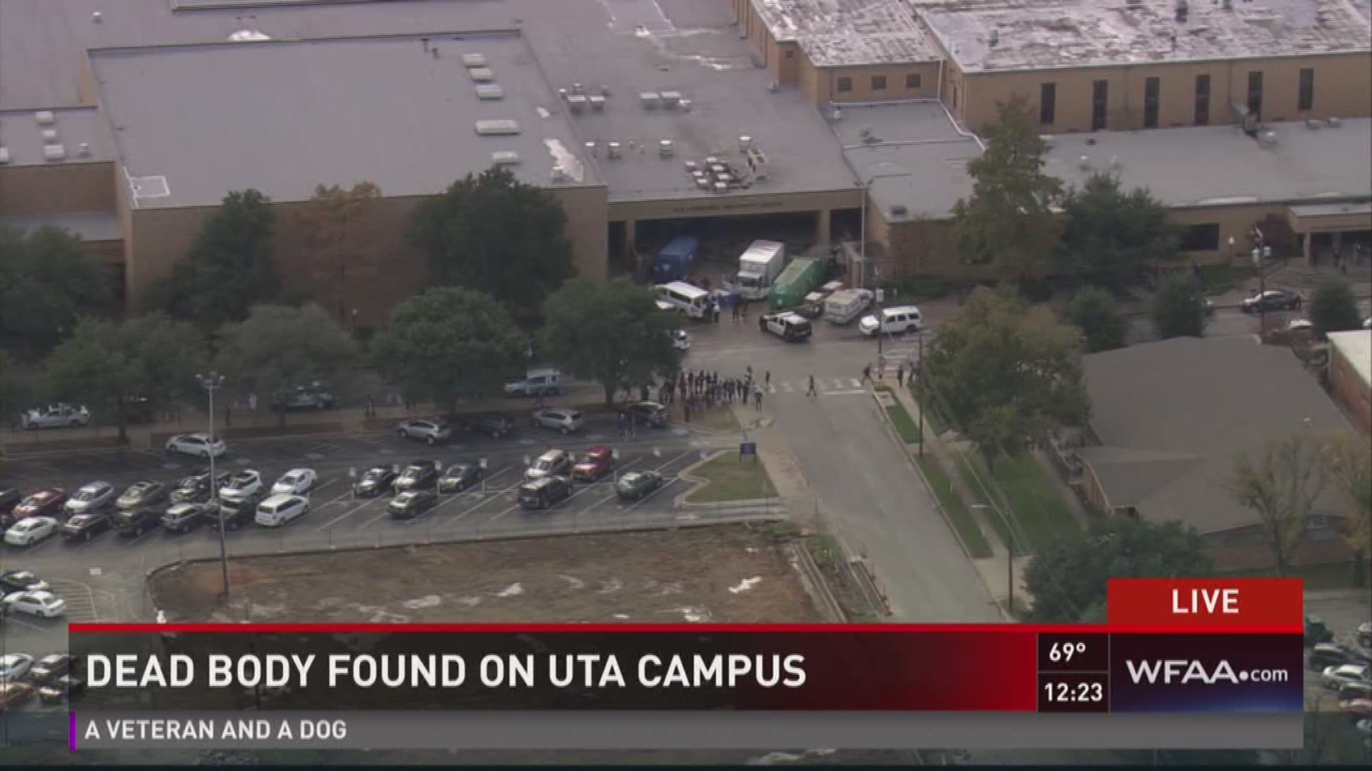 Dead body found near loading dock on UTA campus | wfaa.com