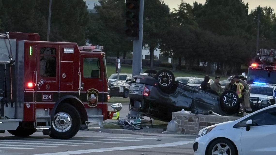 Plano PD: 1 pedestrians killed in 2-vehicle rollover crash | wfaa.com