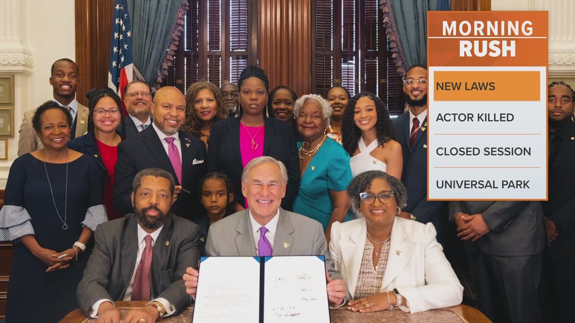 Texas CROWN Act, paper license plate ban signed into law | wfaa.com