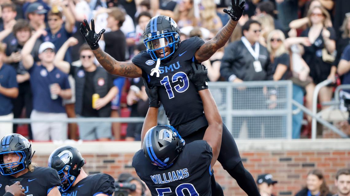 SMU defeats Boston College 38-28 for 7th win in a row | wfaa.com