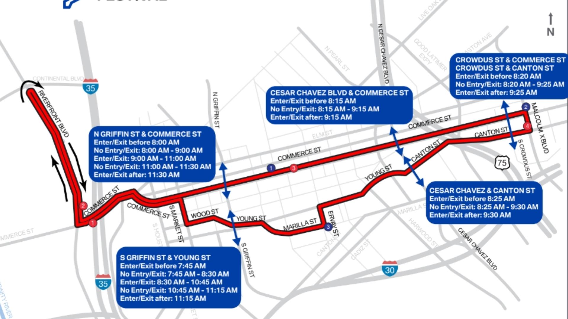 BMW Dallas Marathon: Route, traffic impacts on Saturday and Sunday ...