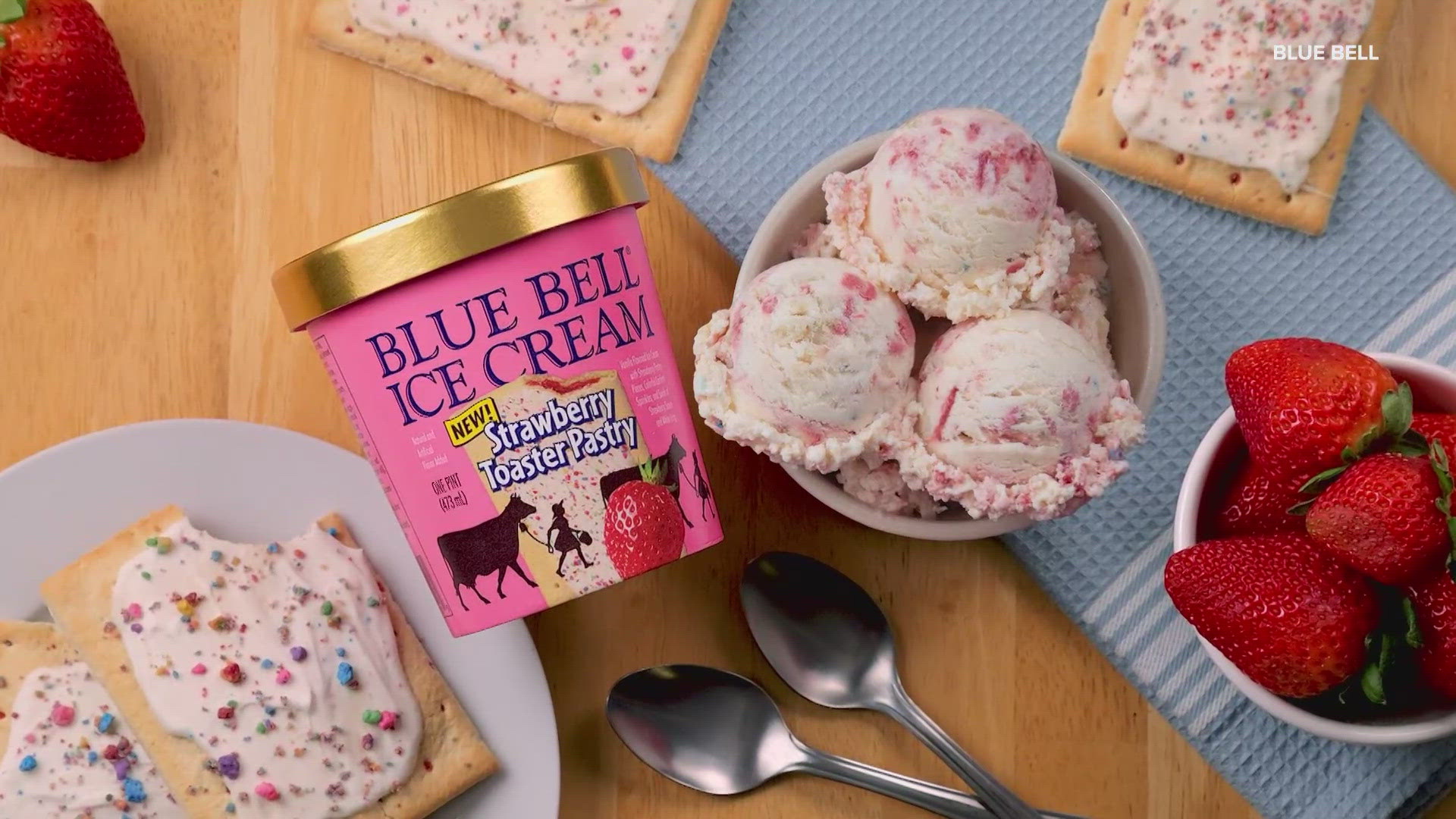 New Blue Bell flavor: Starwberry Toaster Pastry | wfaa.com