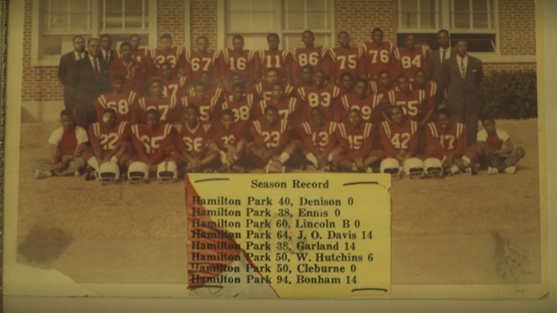 Hamilton Park Dallas: 1961 football team remains in rarefied air | wfaa.com
