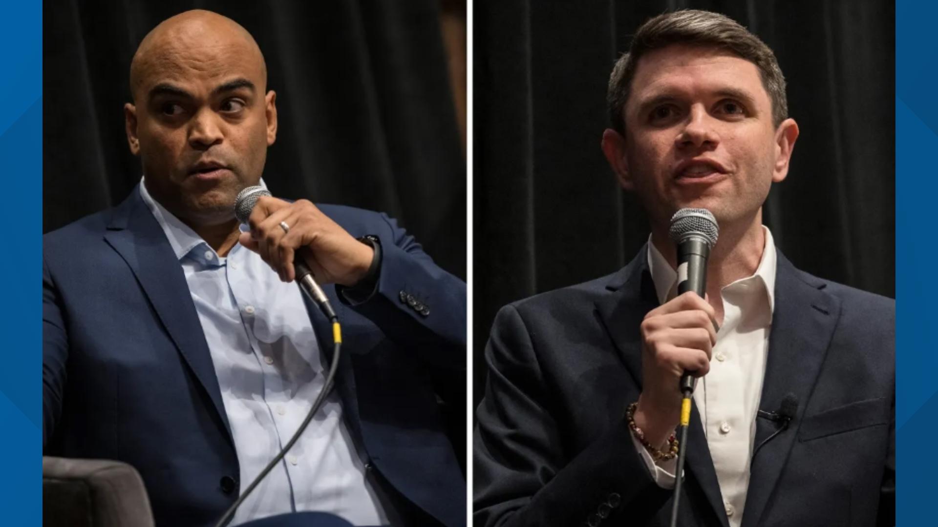U.S. Senate hopeful Colin Allred criticizes rival James Talarico for ...