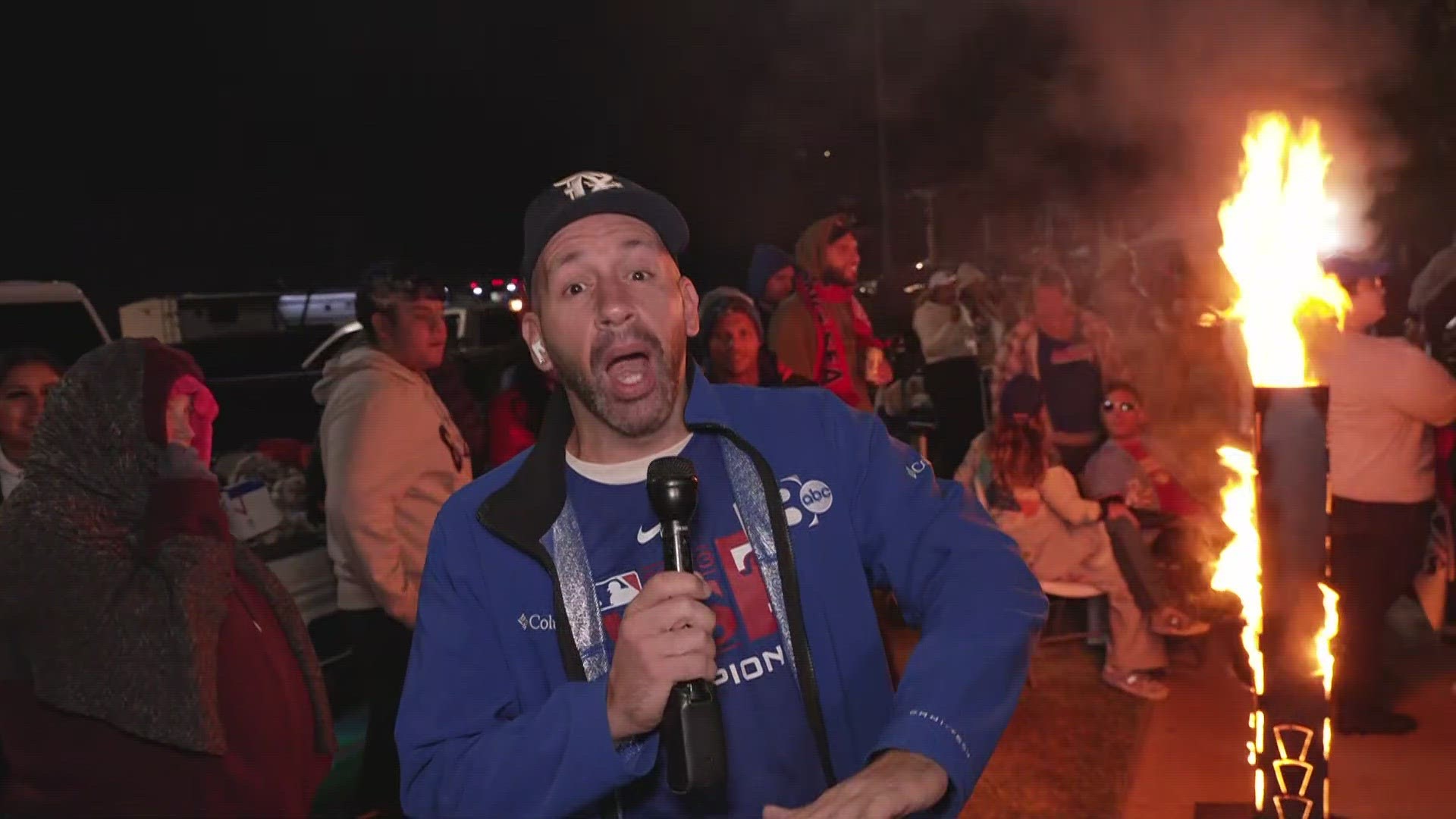 Texas Rangers fans party all night before World Series parade | wfaa.com