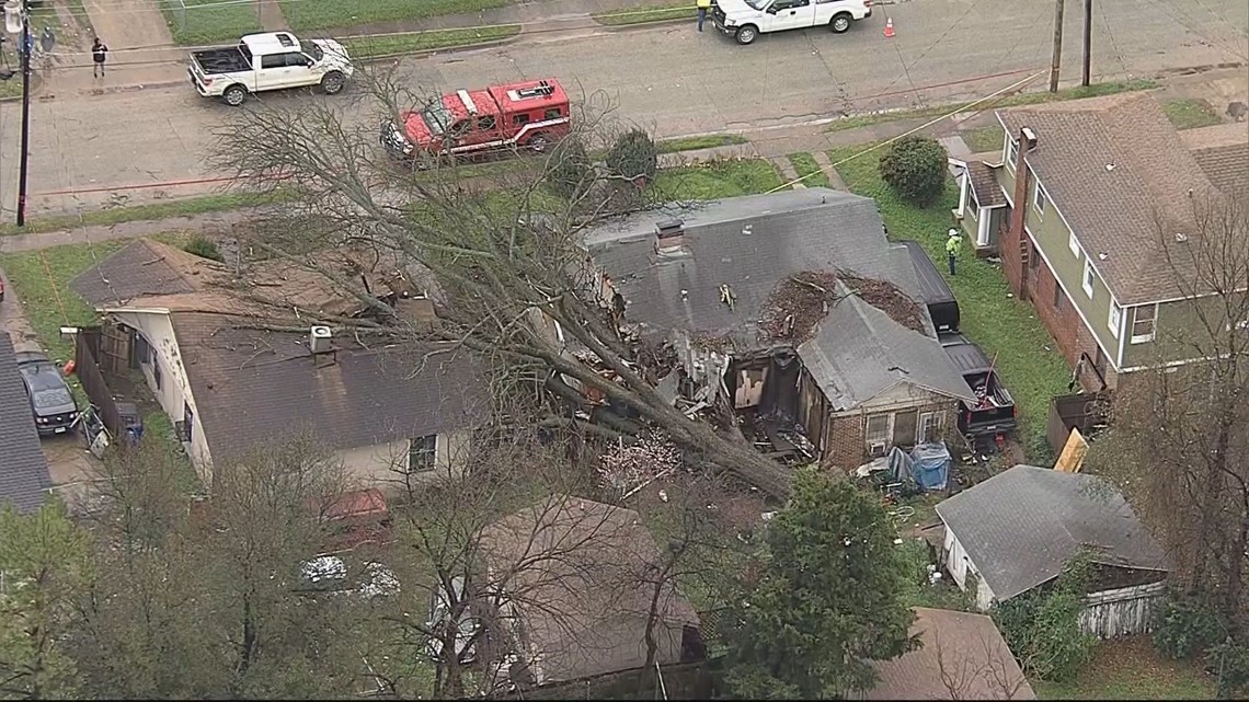 PHOTOS: Strong winds and severe storms damage buildings, houses in ...