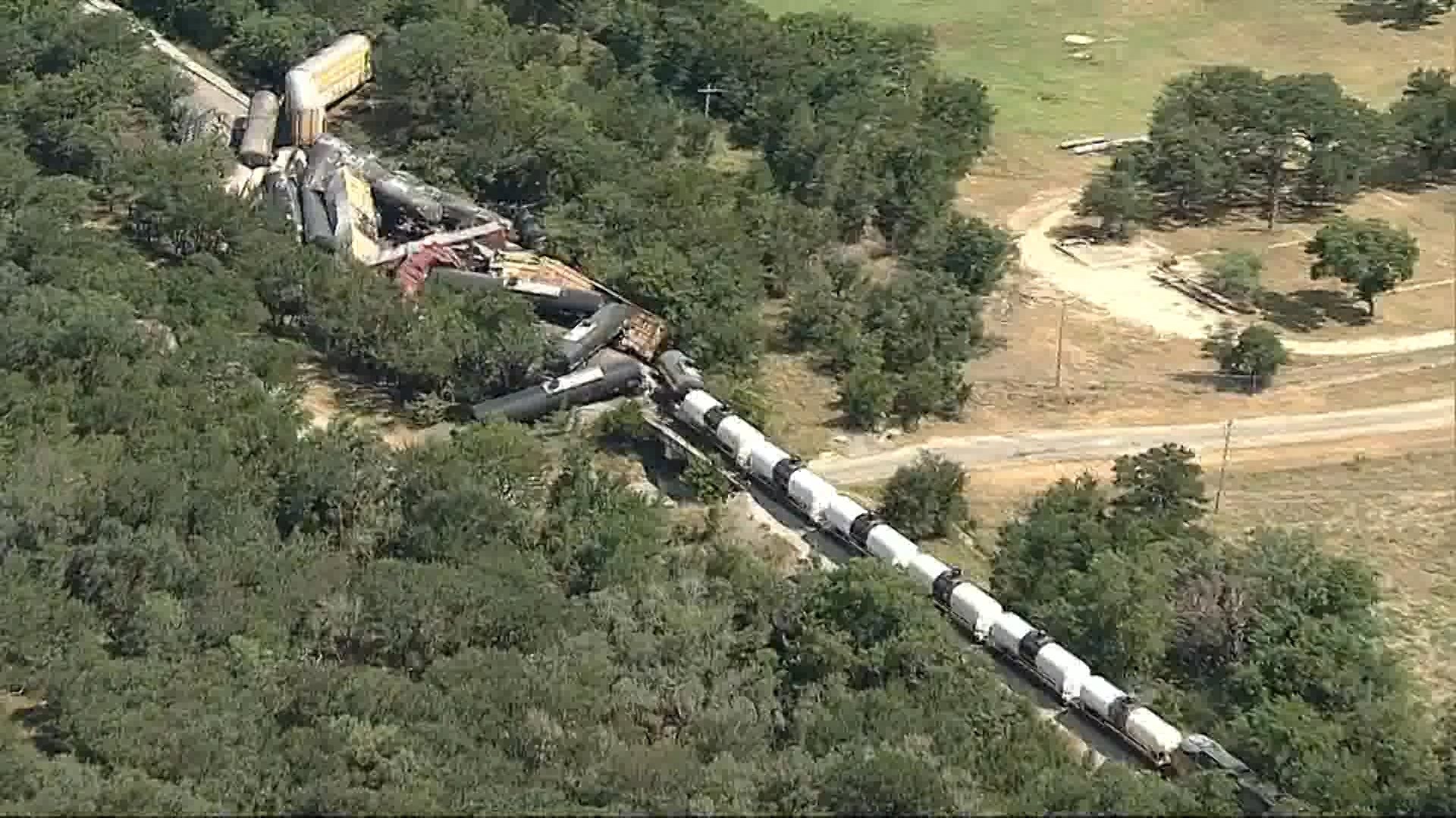 Union Pacific Train derails in Palo Pinto County | wfaa.com