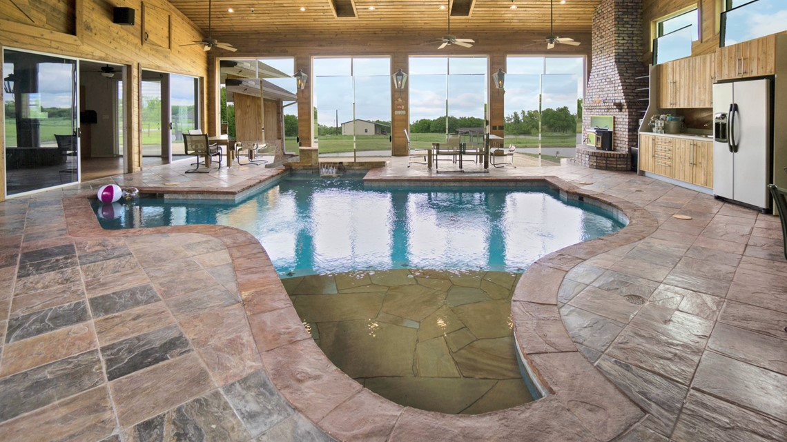 Home with Texas-shaped indoor pool goes on sale for $1.4 million | wfaa.com