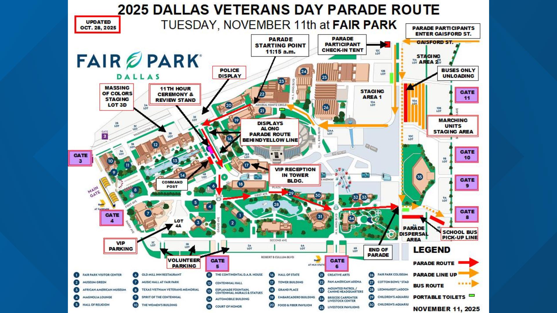 Dallas, Fort Worth host Veterans Day parades, closing some streets ...