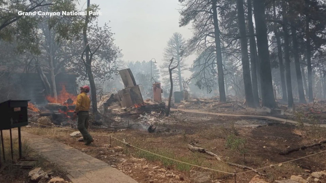 Wildfire destroys a historic Grand Canyon lodge and other structures ...