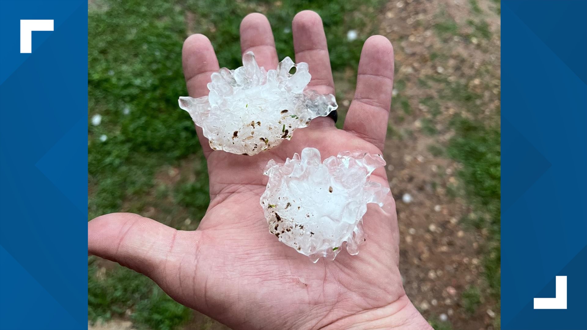 Golf ball-size hail and high winds hit North Texas Monday night | wfaa.com
