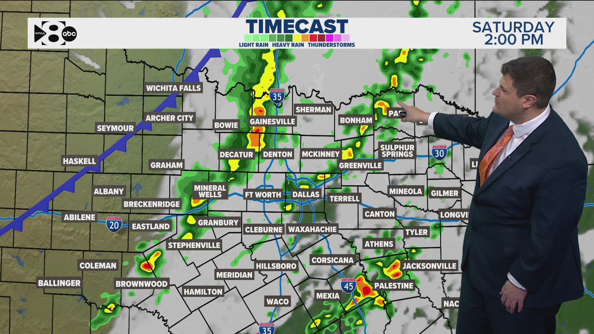 DFW Weather: A cold front brings scattered thunderstorms this weekend ...