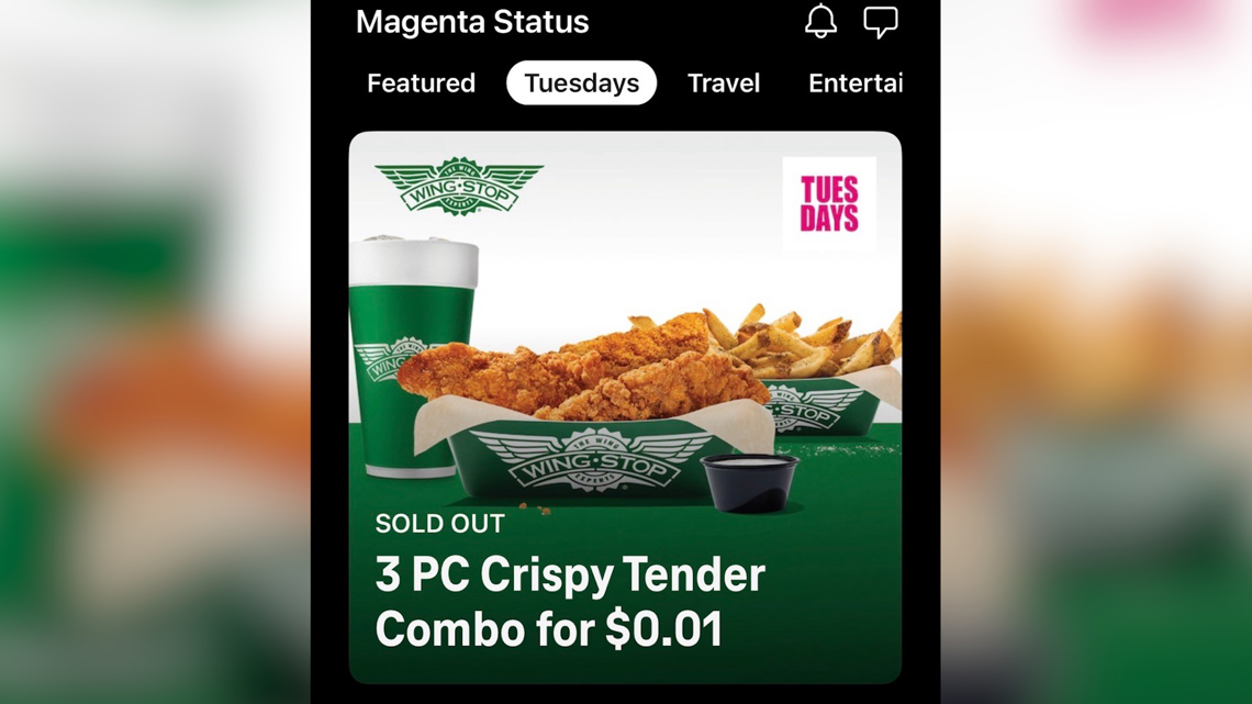 Wingstop deal for T-Mobile Tuesdays sells out | wfaa.com