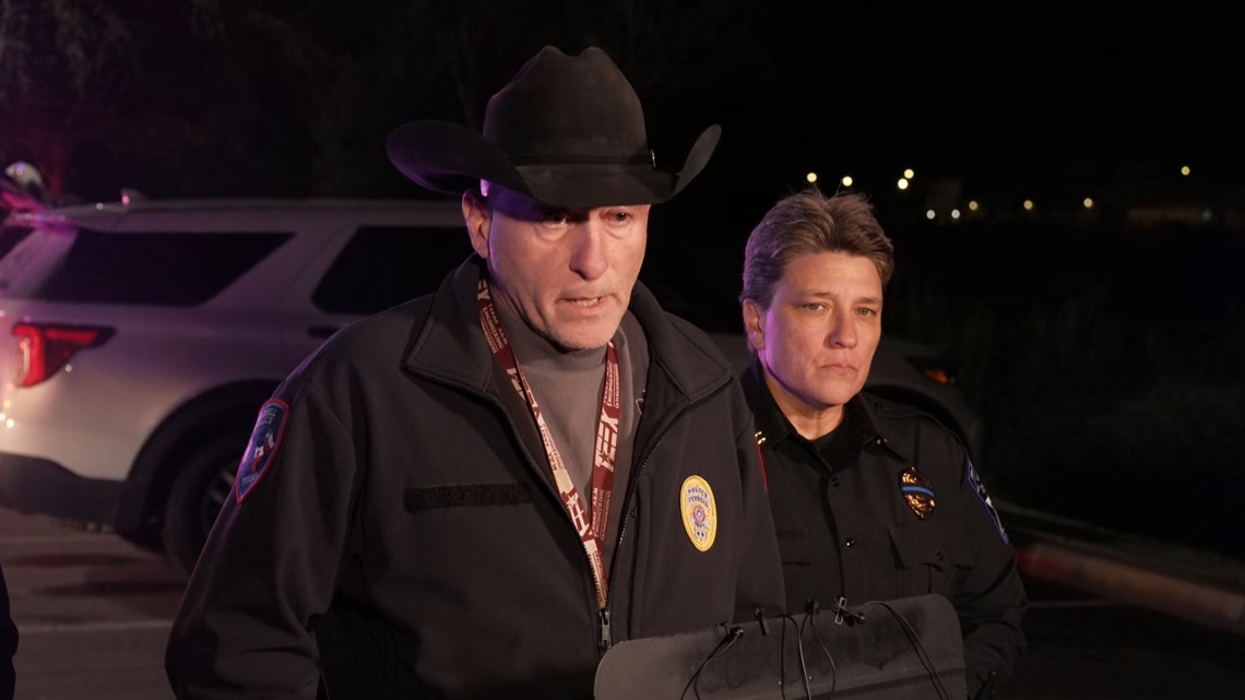 Terrell Police Chief holds press conference after police officer Jacob ...