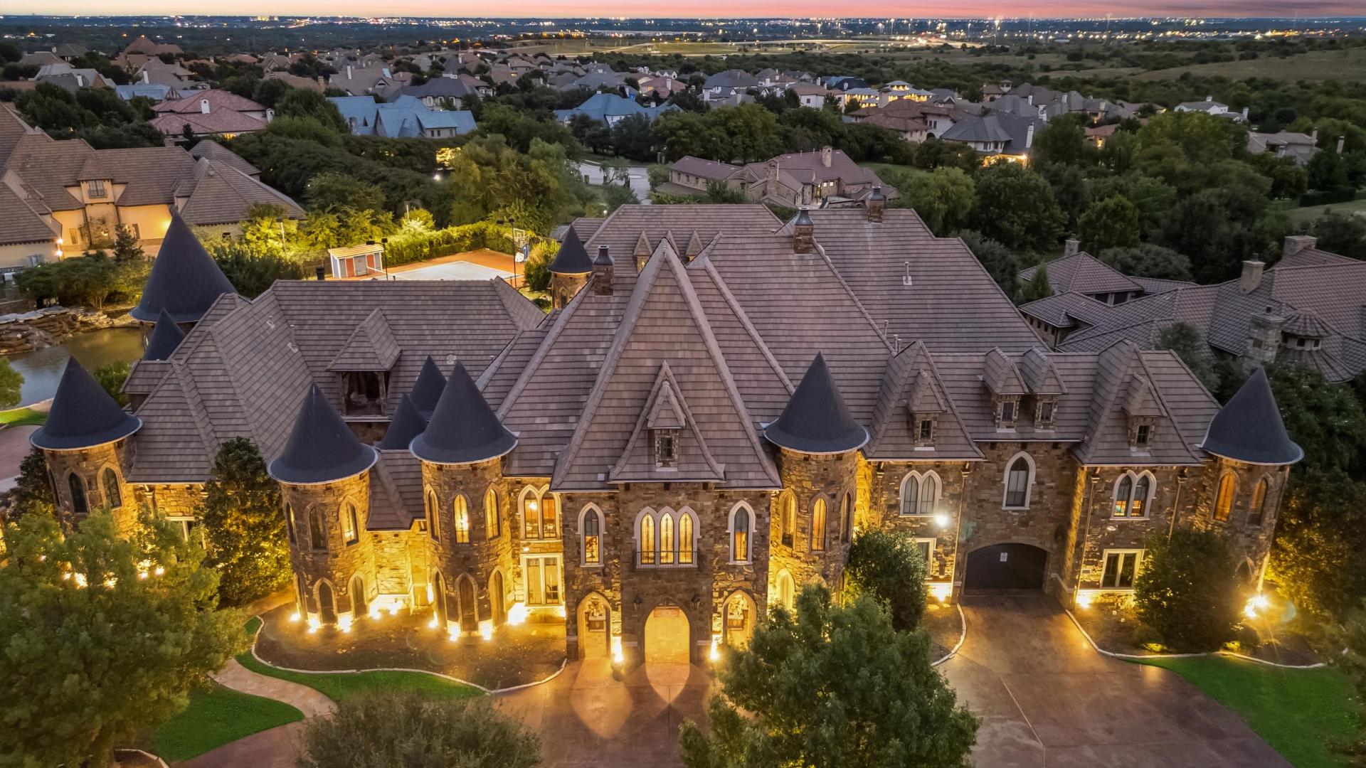 North Texas 'castle estate' mansion built by Rangers co-owner up for ...