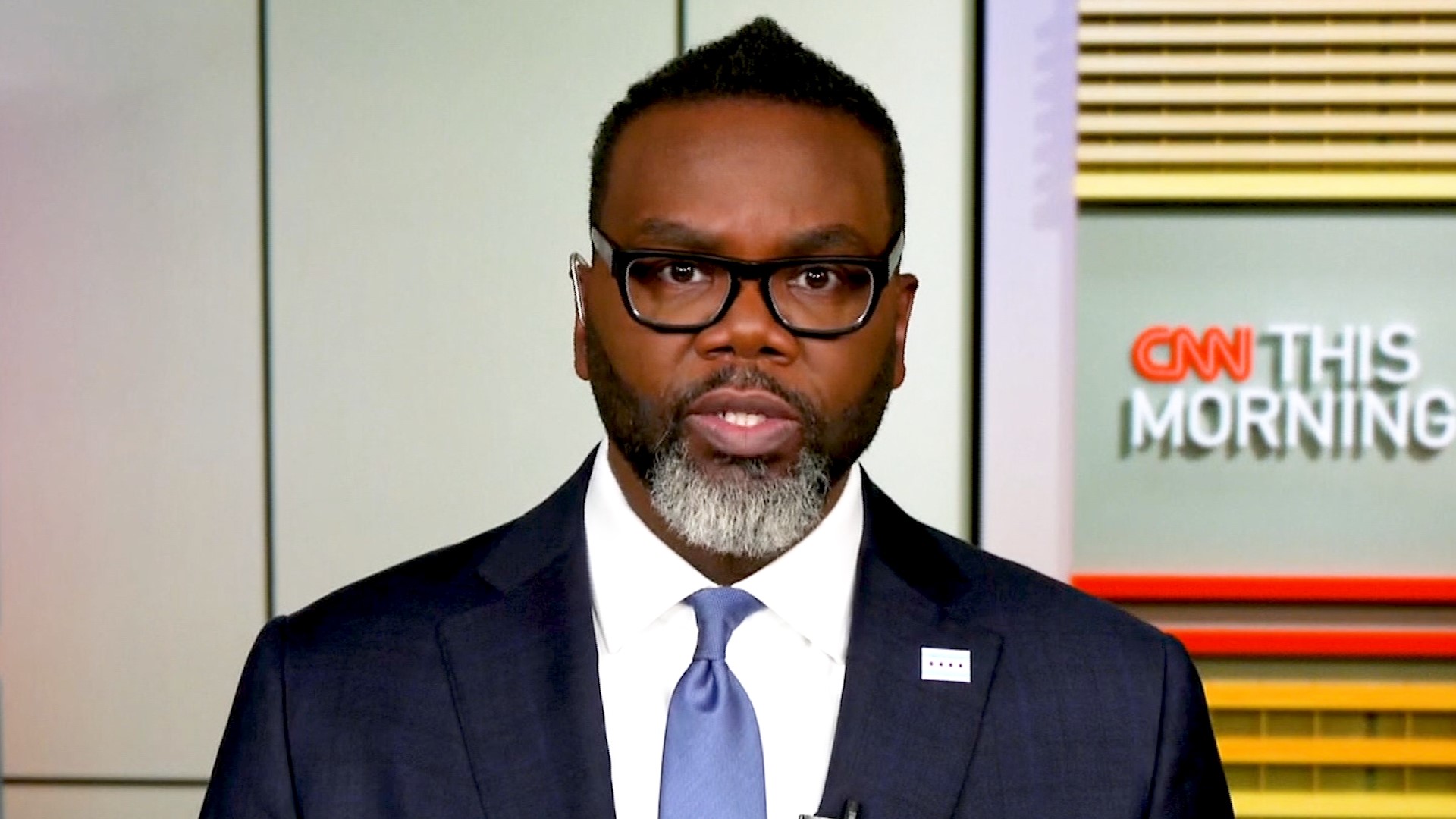 Chicago mayor Brandon Johnson discusses immigration issues, calls Greg ...