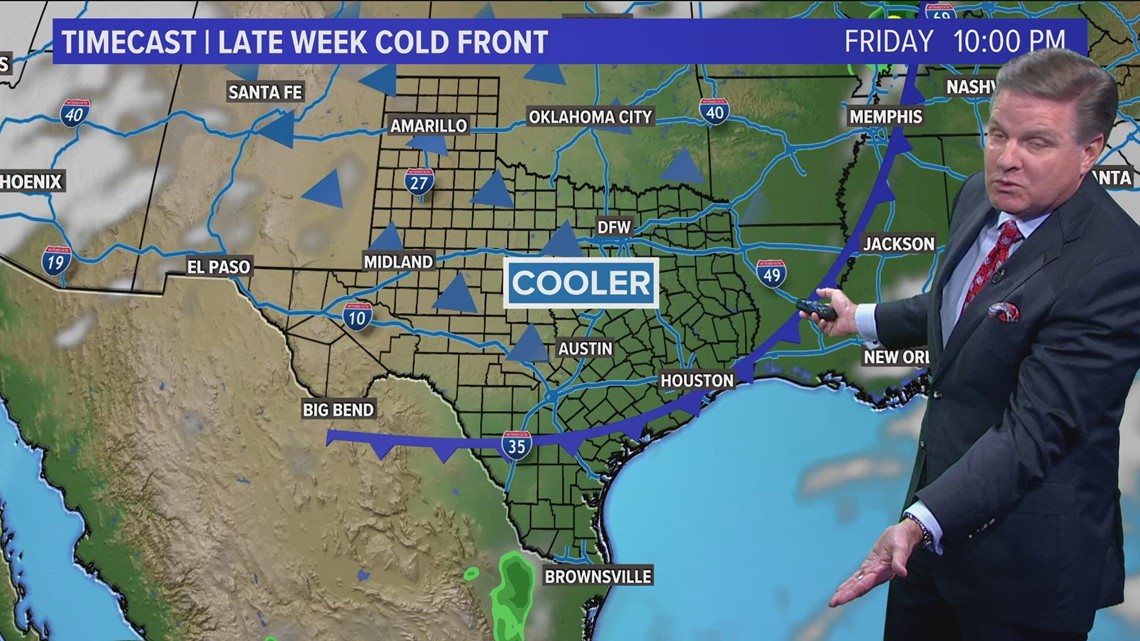DFW Weather: Temps will briefly rise Wednesday and into Thursday, then ...