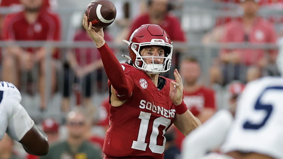 Oklahoma QB John Mateer to have hand surgery | wfaa.com