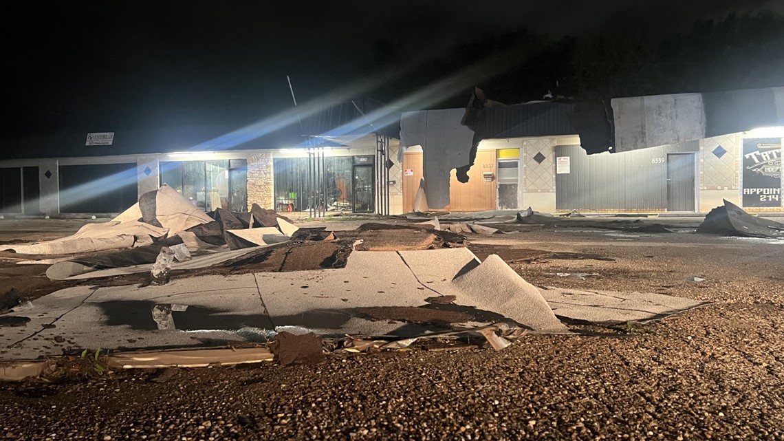 North Texas storm damage: Roof ripped off Fort Worth business | wfaa.com
