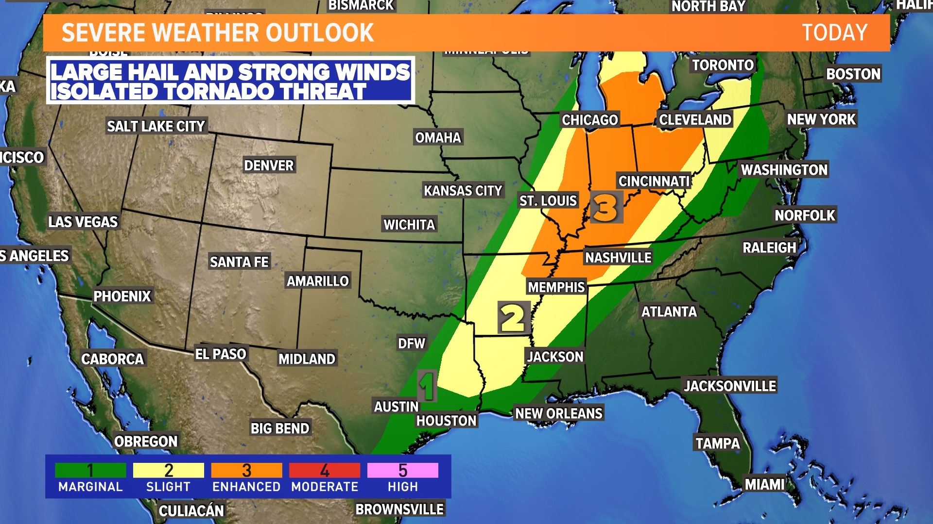 DFW weather: Severe storms in North Texas Wednesday morning | wfaa.com