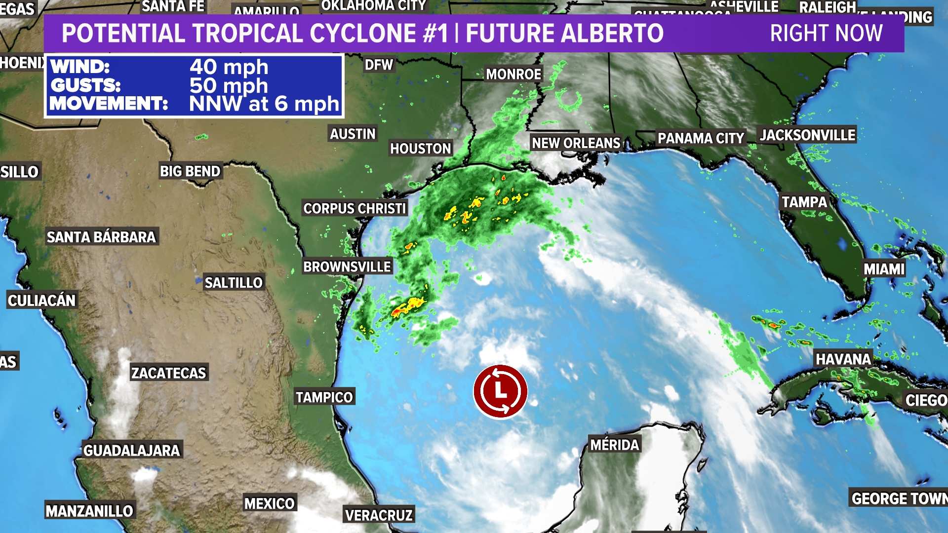 DFW Weather: Potential tropical storm brewing in Gulf of Mexico | wfaa.com