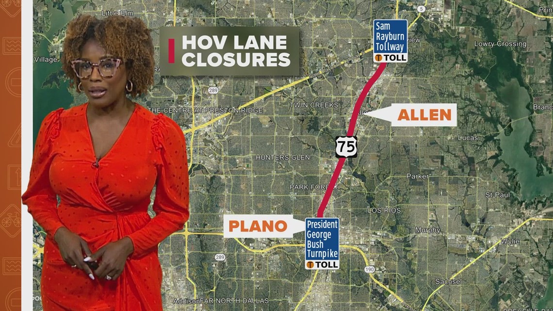 U.S. 75 nightly HOV closures in Dallas, Collin County | wfaa.com