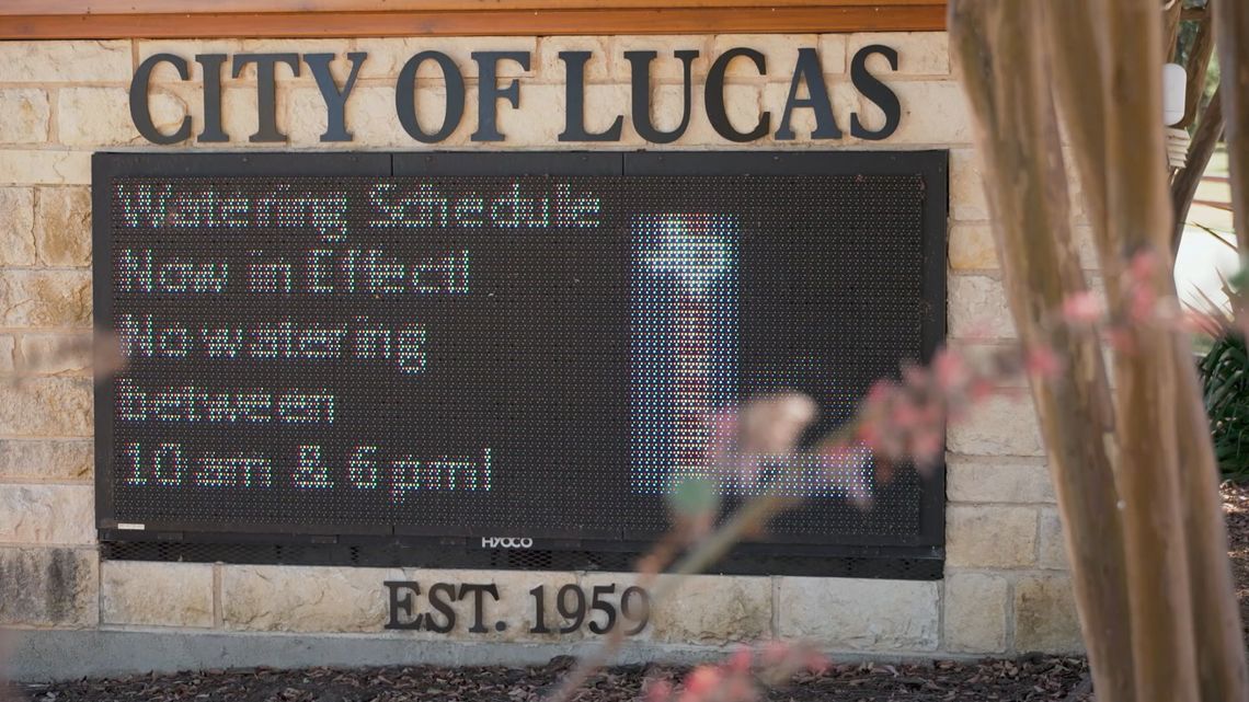 City of Lucas reached critical water levels on Sunday. Here's why ...