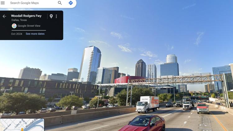 Google Maps Street View historical satellite images: Dallas, Texas' big ...