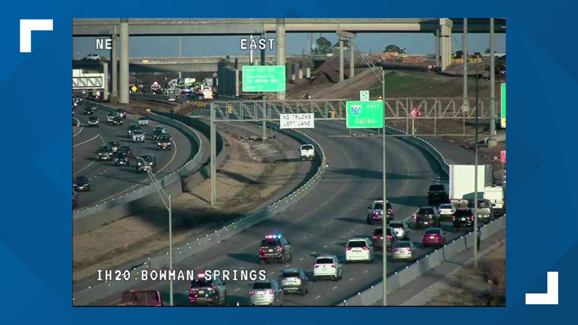All I-20 eastbound lanes at Little Road in Arlington reopened | wfaa.com