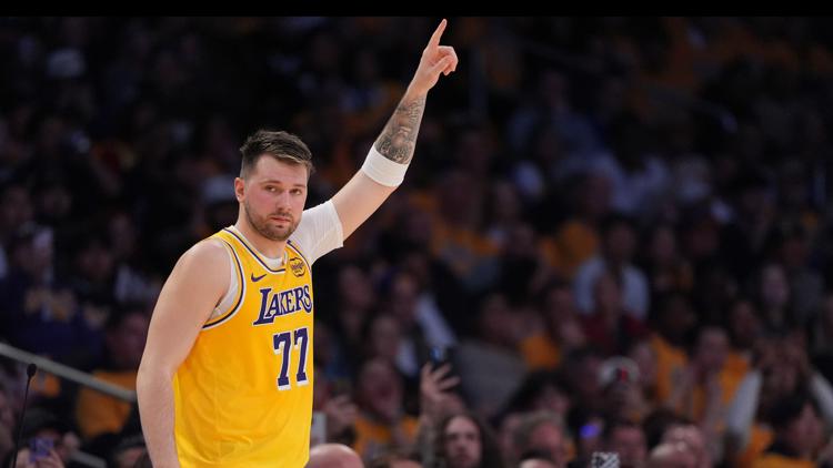 Here's how Luka did in his first game with the L.A. Lakers | wfaa.com