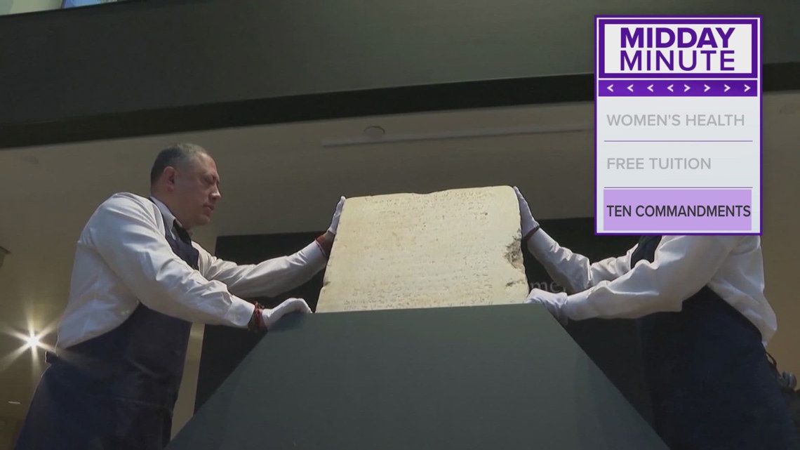 Earliest complete Ten Commandments tablet heads to auction | wfaa.com