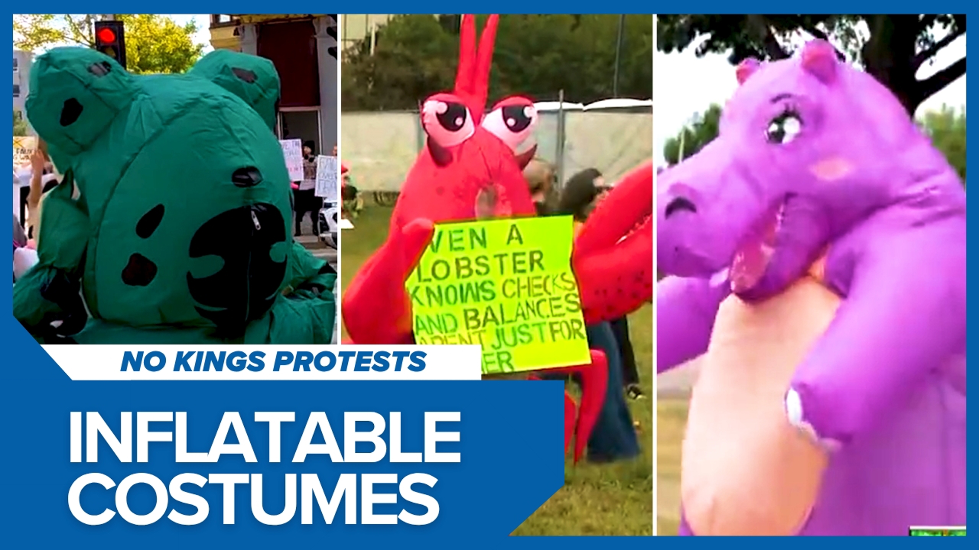 No Kings protests | More frog costumes, other inflatables seen at anti ...