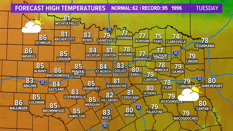Dallas-Fort Worth weather forecast: Cold front hits North Texas | wfaa.com