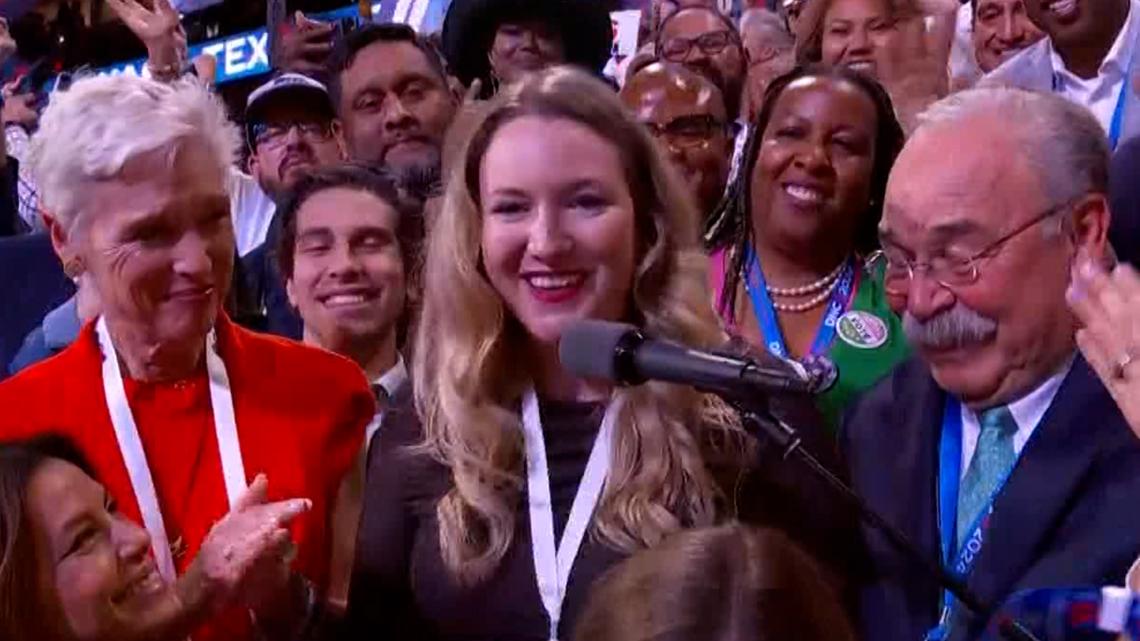 Kate Cox announces pregnancy, again, at the 2024 DNC | wfaa.com