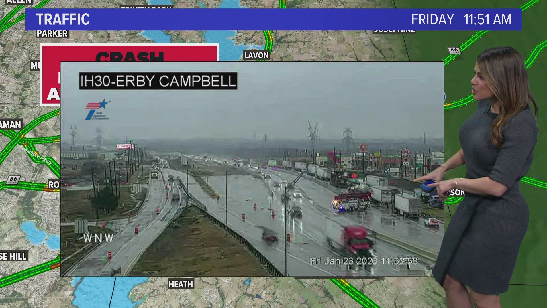 I-30 in Royse City shut down due to crash | wfaa.com