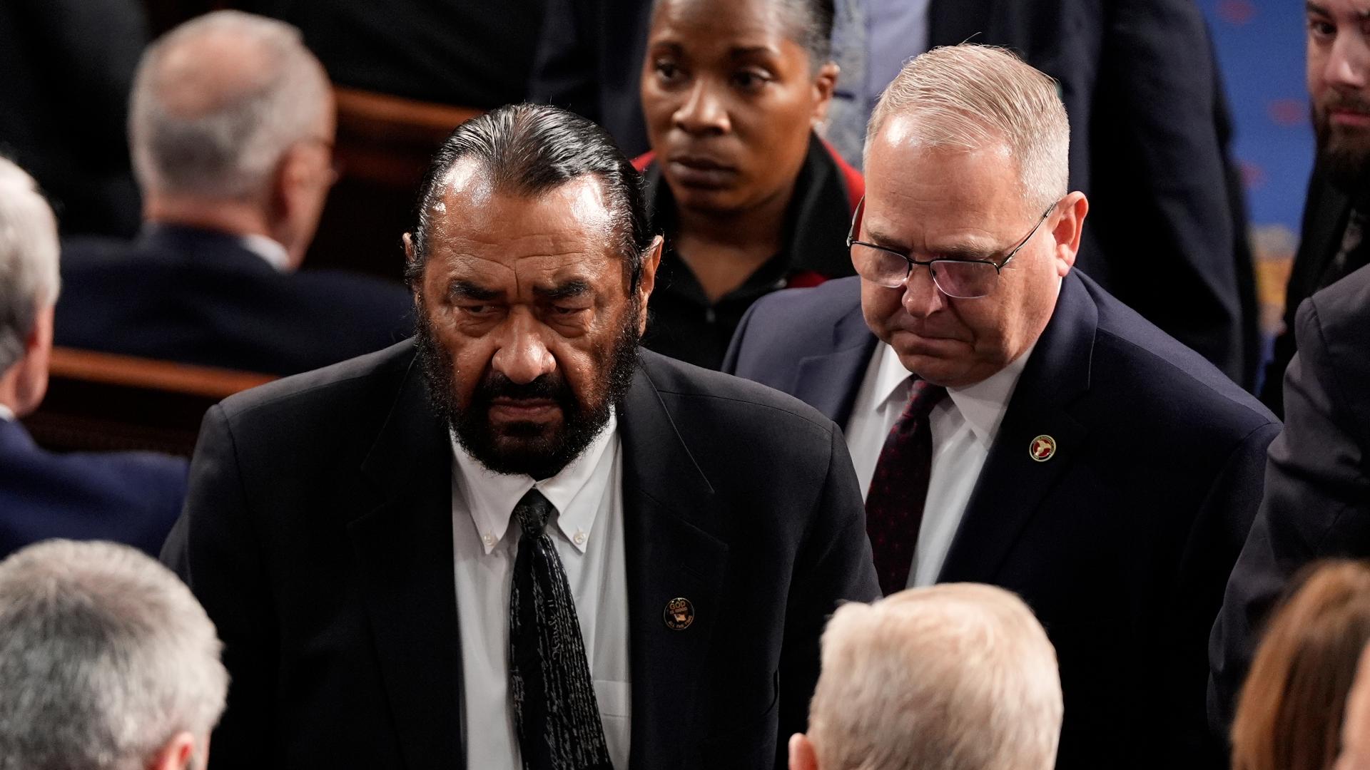 Texas Rep. Al Green removed from Trump's joint session address (March 4 ...