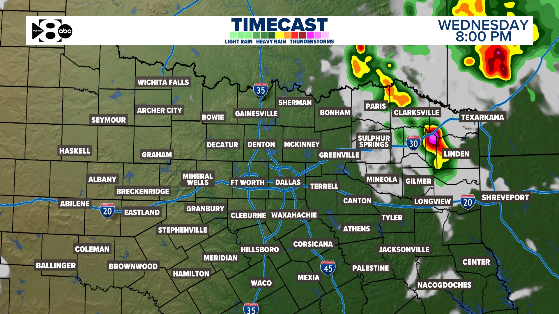 Rain timeline today | wfaa.com