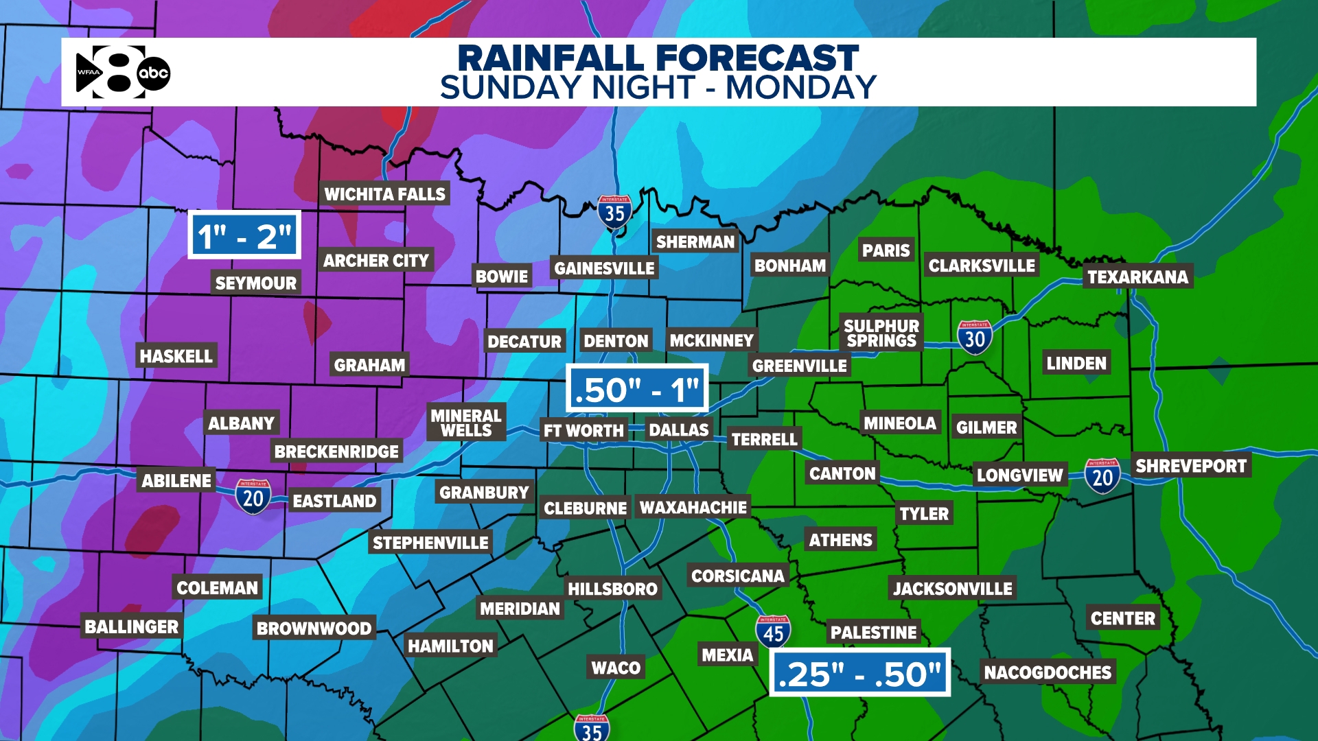 DFW Weather forecast | Dry and sunny on Saturday and Sunday | wfaa.com