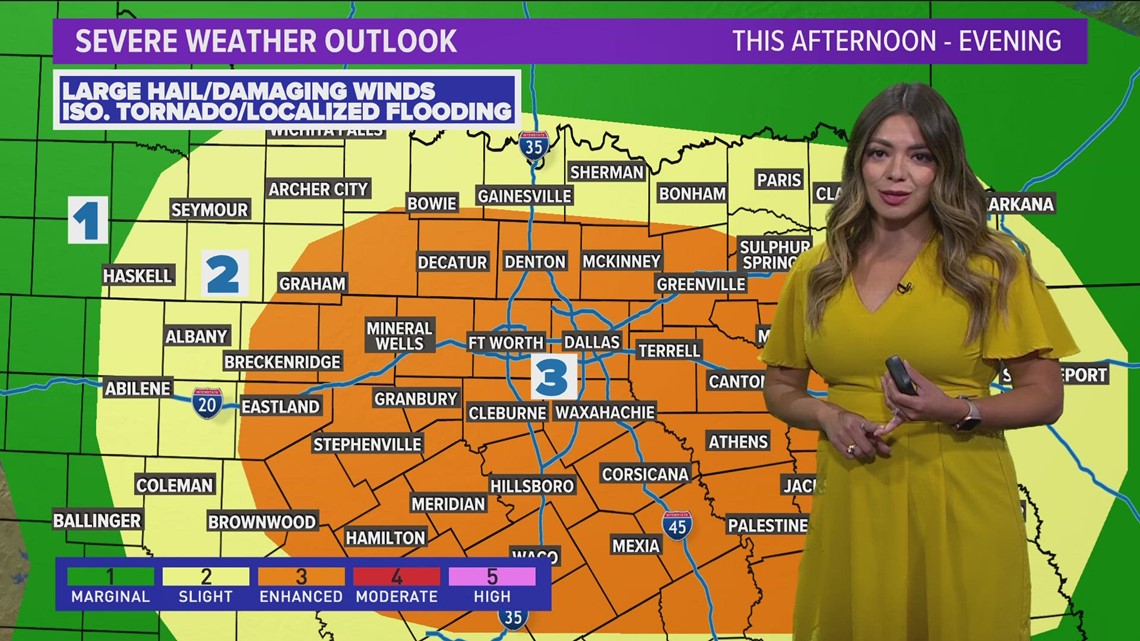 DFW Weather: Strong to severe storms move in this afternoon across ...