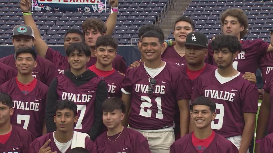 Uvalde HS football team honored by Houston Texans during season opener ...