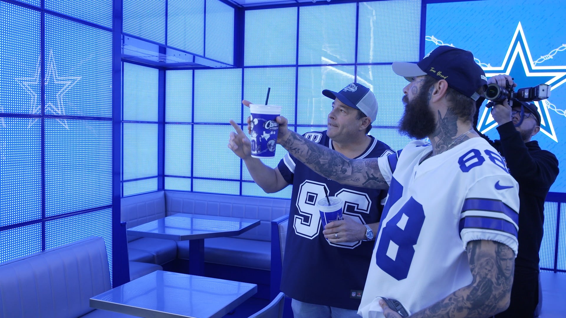 Post Malone, Cowboys opening themed Raising Cane's restaurant | wfaa.com