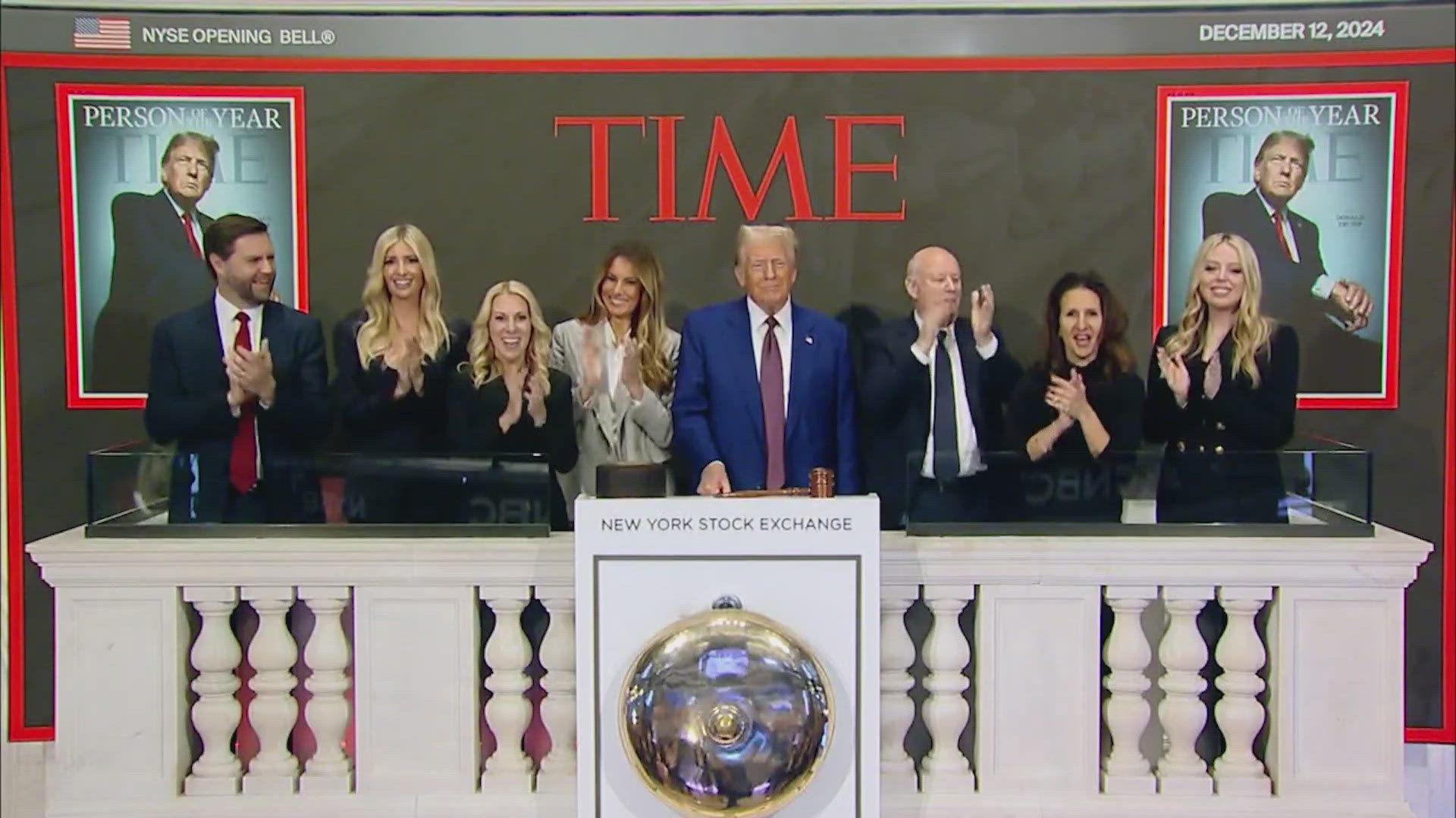 President-elect Donald Trump rings opening bell at New York Stock ...
