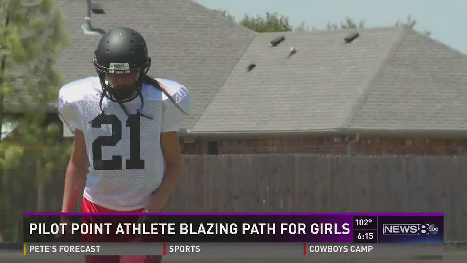 Pilot Point kicker kicks like a girl, makes history | wfaa.com