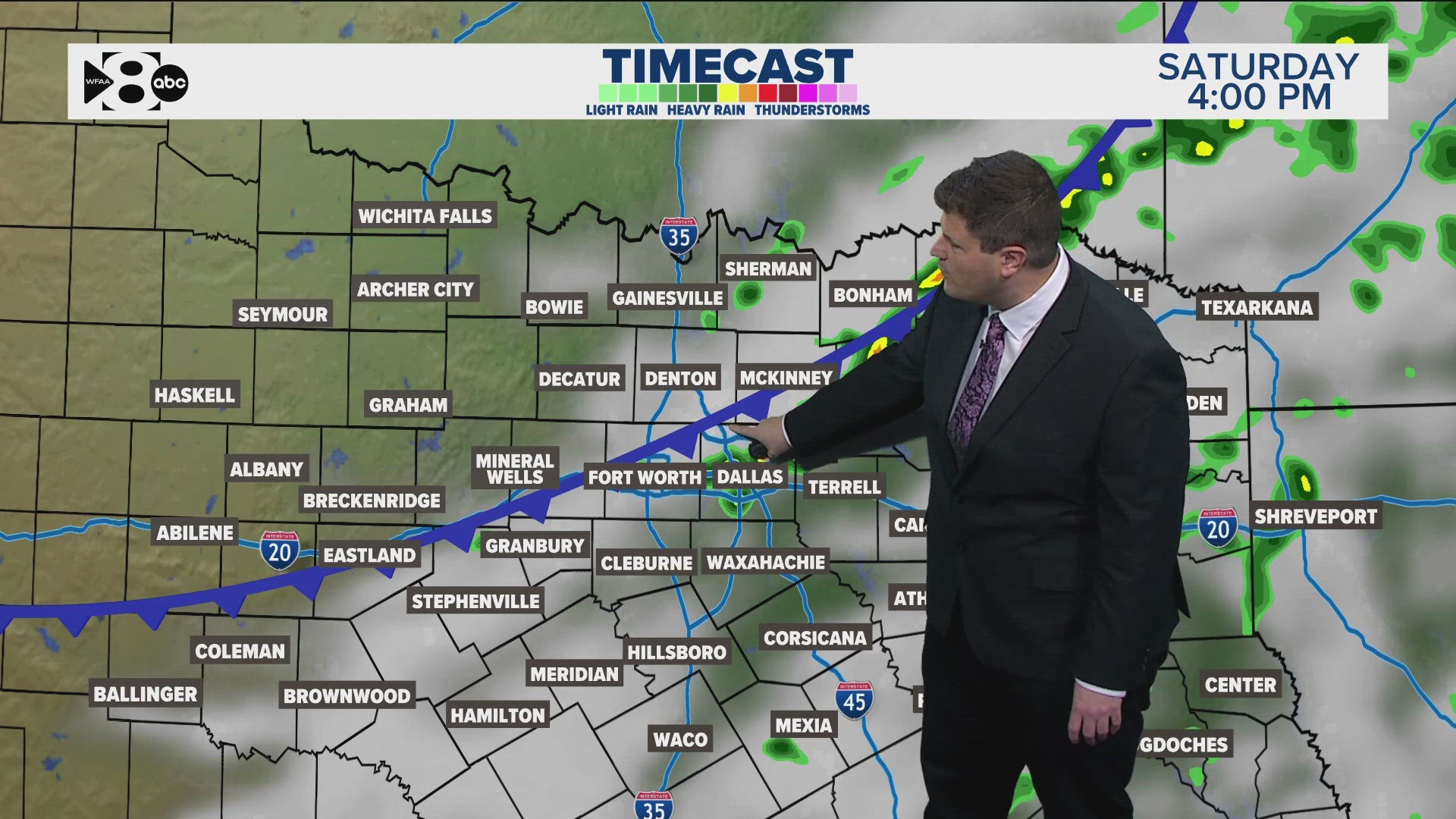 WFAA Weather Alert Day: Rain will impact post-Thanksgiving travel ...