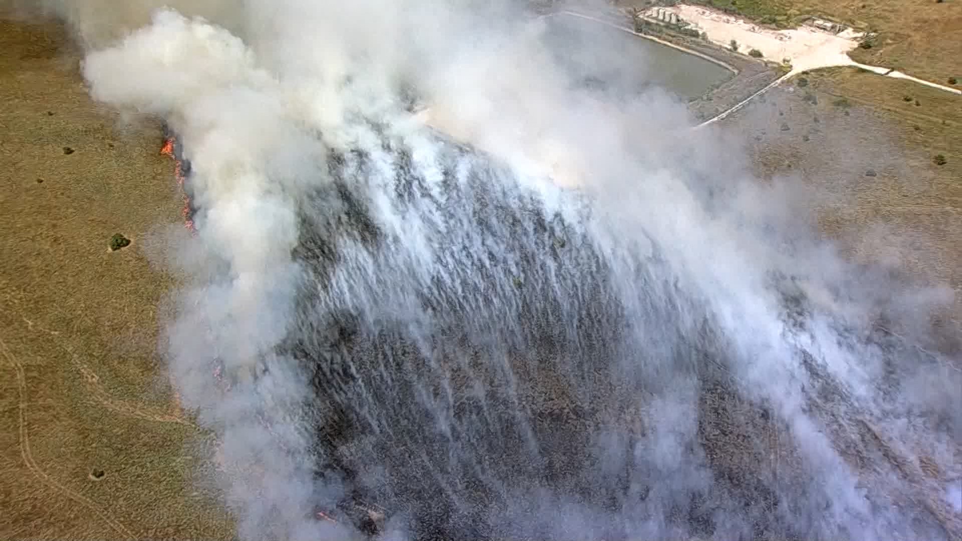 Fort Worth grass fire burning near Bonds Ranch and Saginaw | wfaa.com