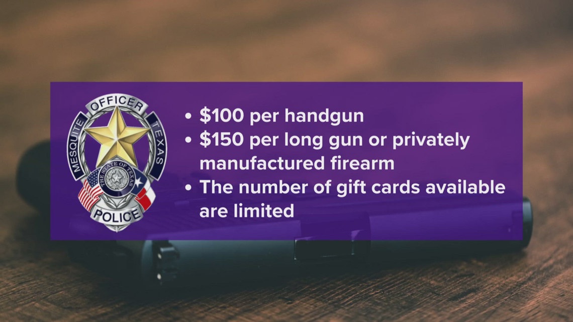 Mesquite Police Department hosting gun buyback program this weekend ...