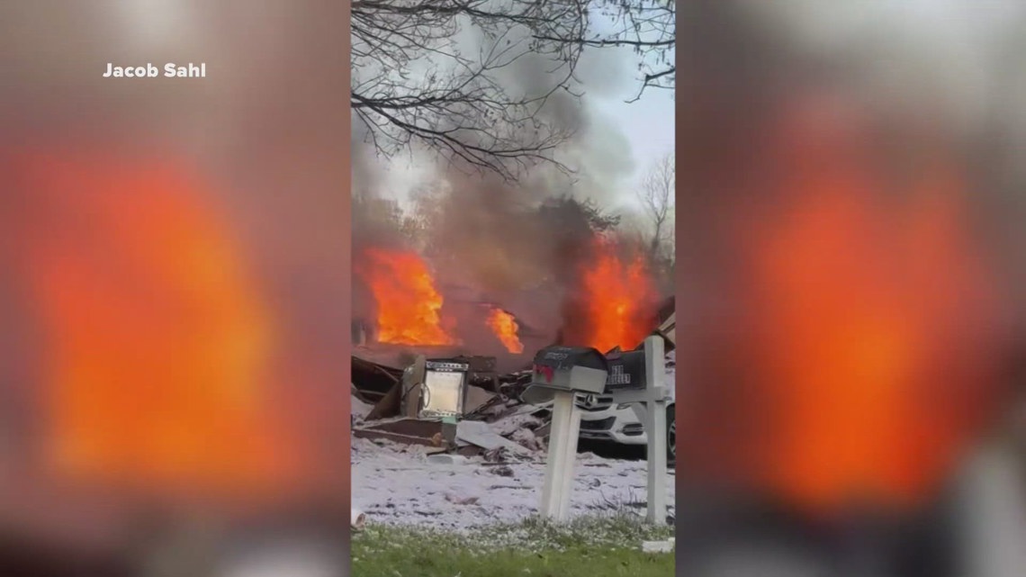 New video shows moments after explosion at Lake Dallas home | wfaa.com