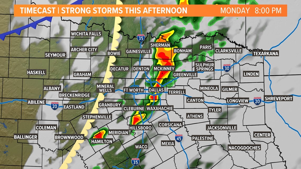 DFW WEATHER - rain timeline | wfaa.com