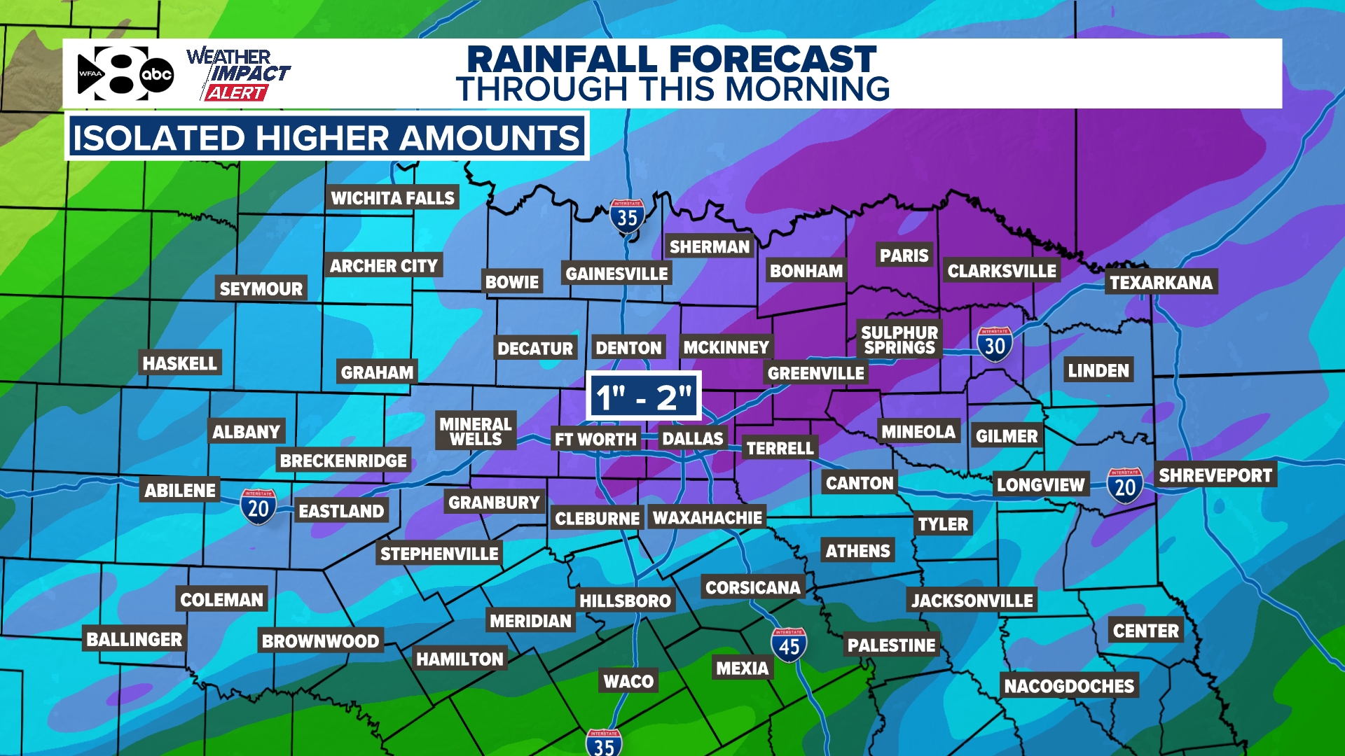 DFW Weather: Heavy rain moving through North Texas on Monday morning ...